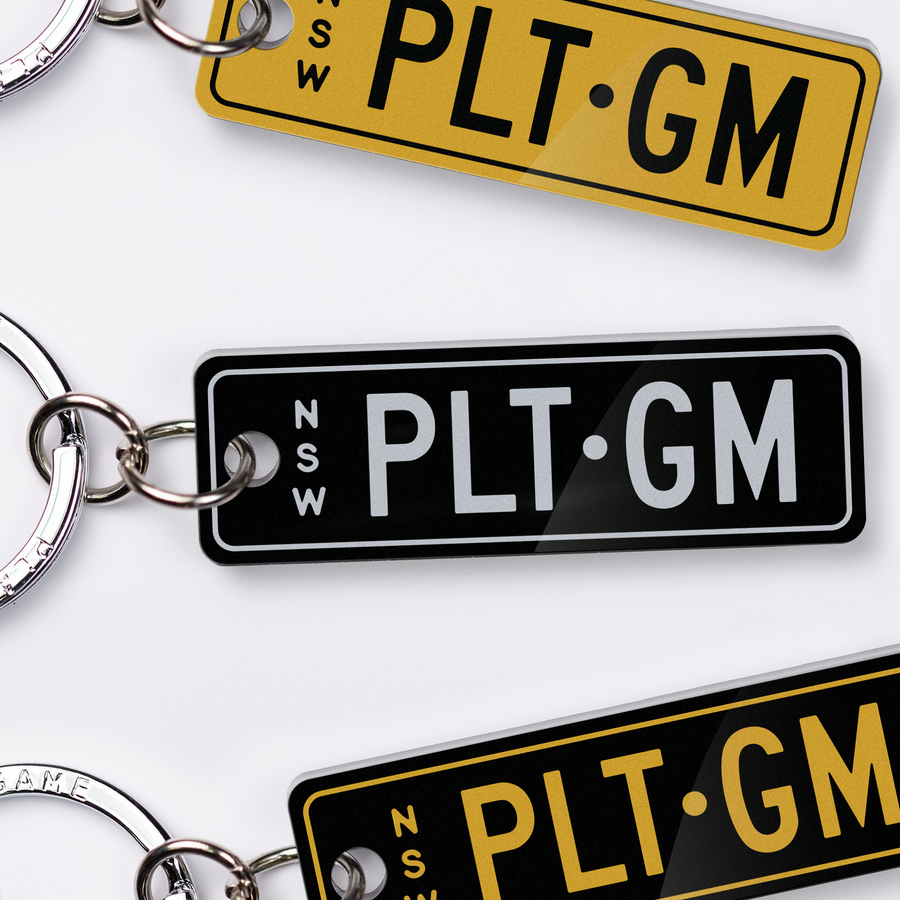 PlateGame – The Original personalised number plate keychains