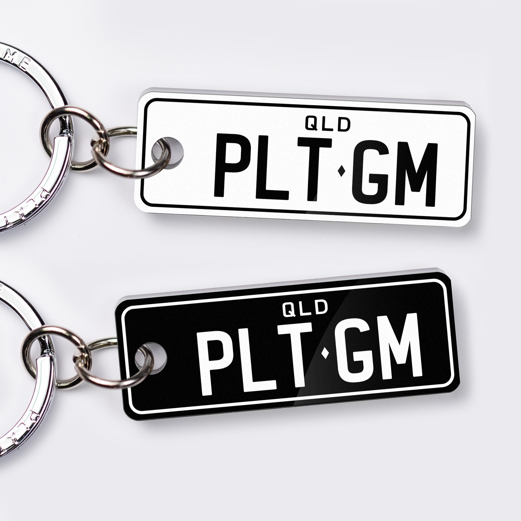 QLD Classic Licence Plate Custom Keychain – PlateGame