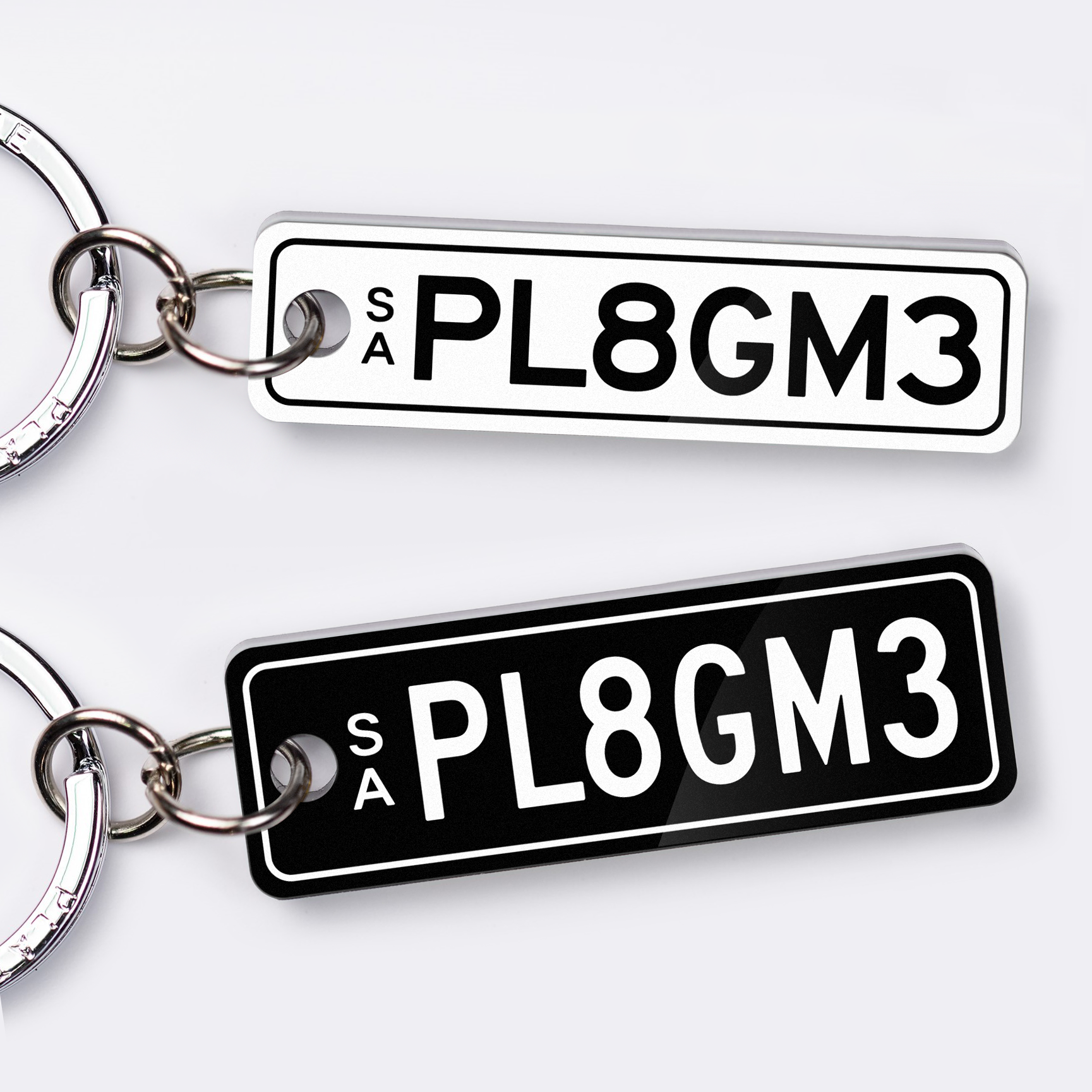 SA Premium Licence Plate Custom Keychain – PlateGame