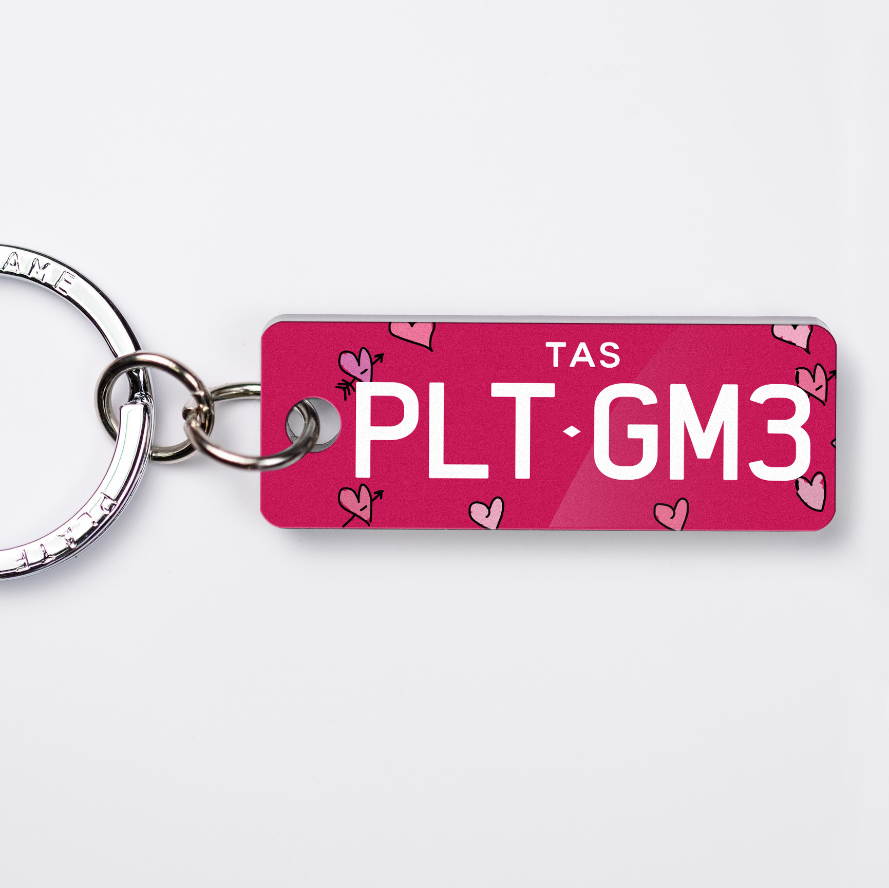 TAS Chic Licence Plate Custom Keychain – PlateGame