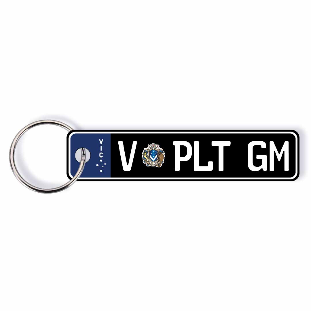 VIC Euro Licence Plate Custom Keychain 🇪🇺 – PlateGame
