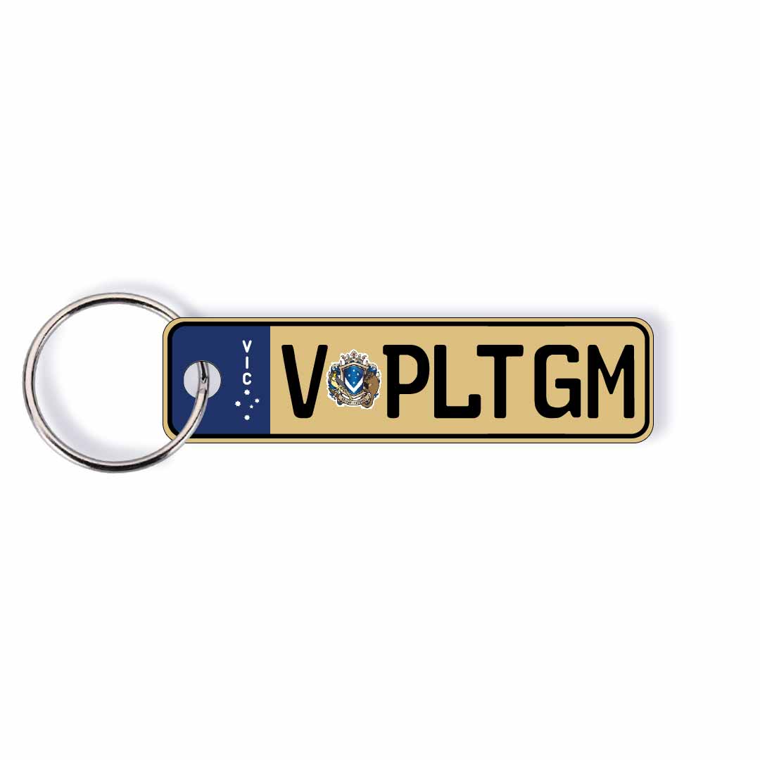 VIC Euro Licence Plate Custom Keychain 🇪🇺 – PlateGame